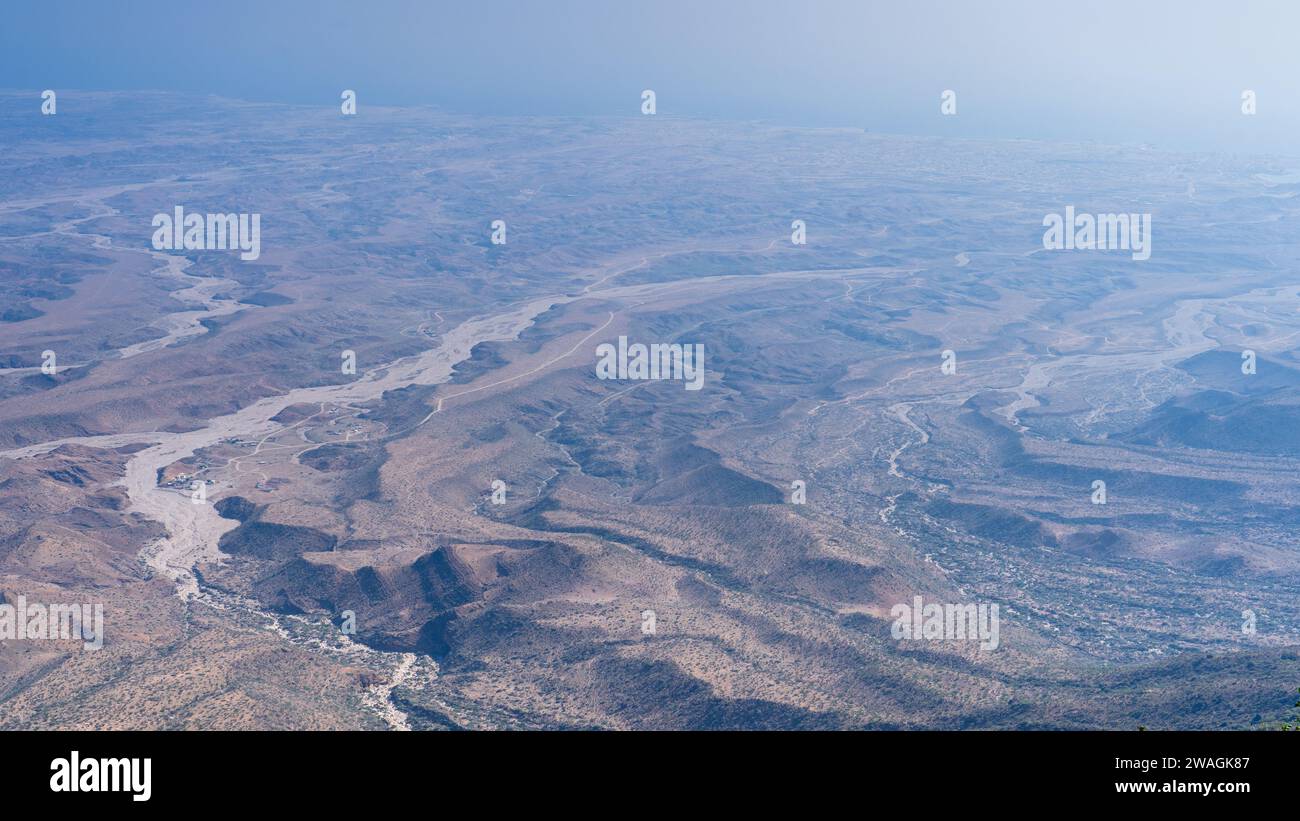 view of Jabal Samhan with majestic mountain range that offers a ...