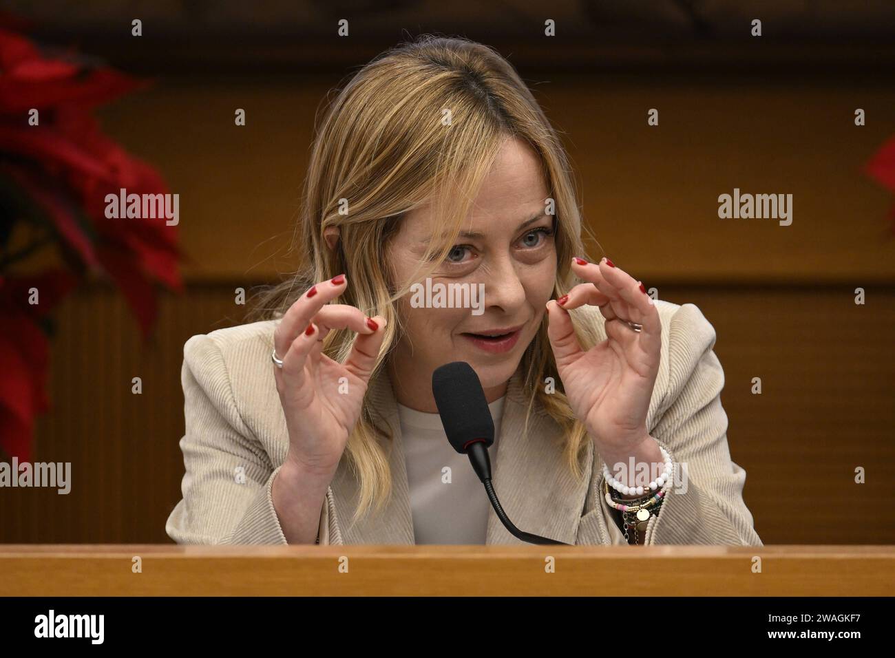 Giorgia meloni in rom hi-res stock photography and images - Alamy