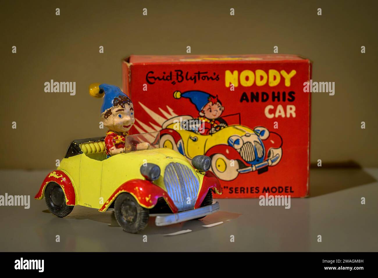 Vintage Morestone Noddy car with original box Stock Photo - Alamy