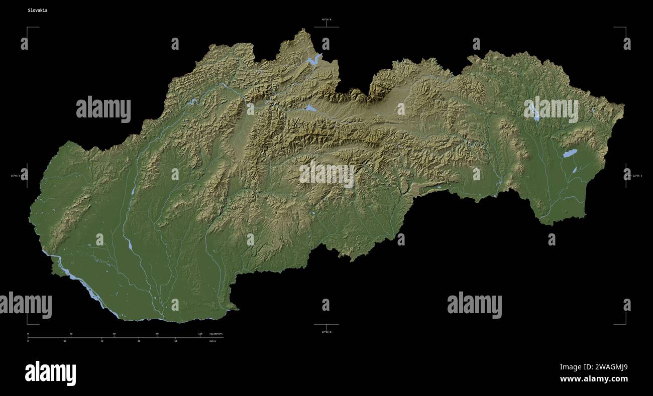 Shape of a Pale colored elevation map with lakes and rivers of the ...