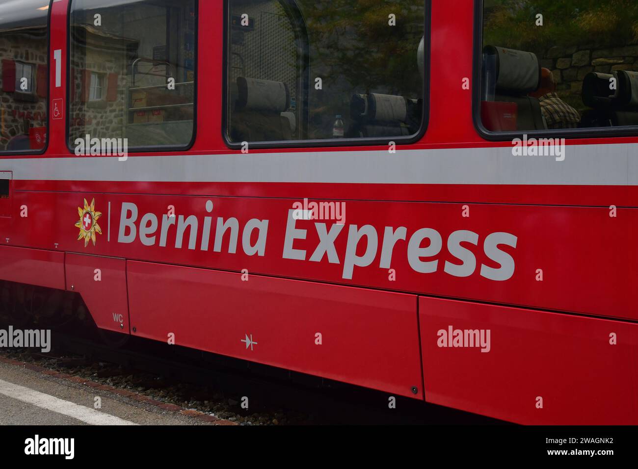 Bernina express train from tirano hi-res stock photography and images ...