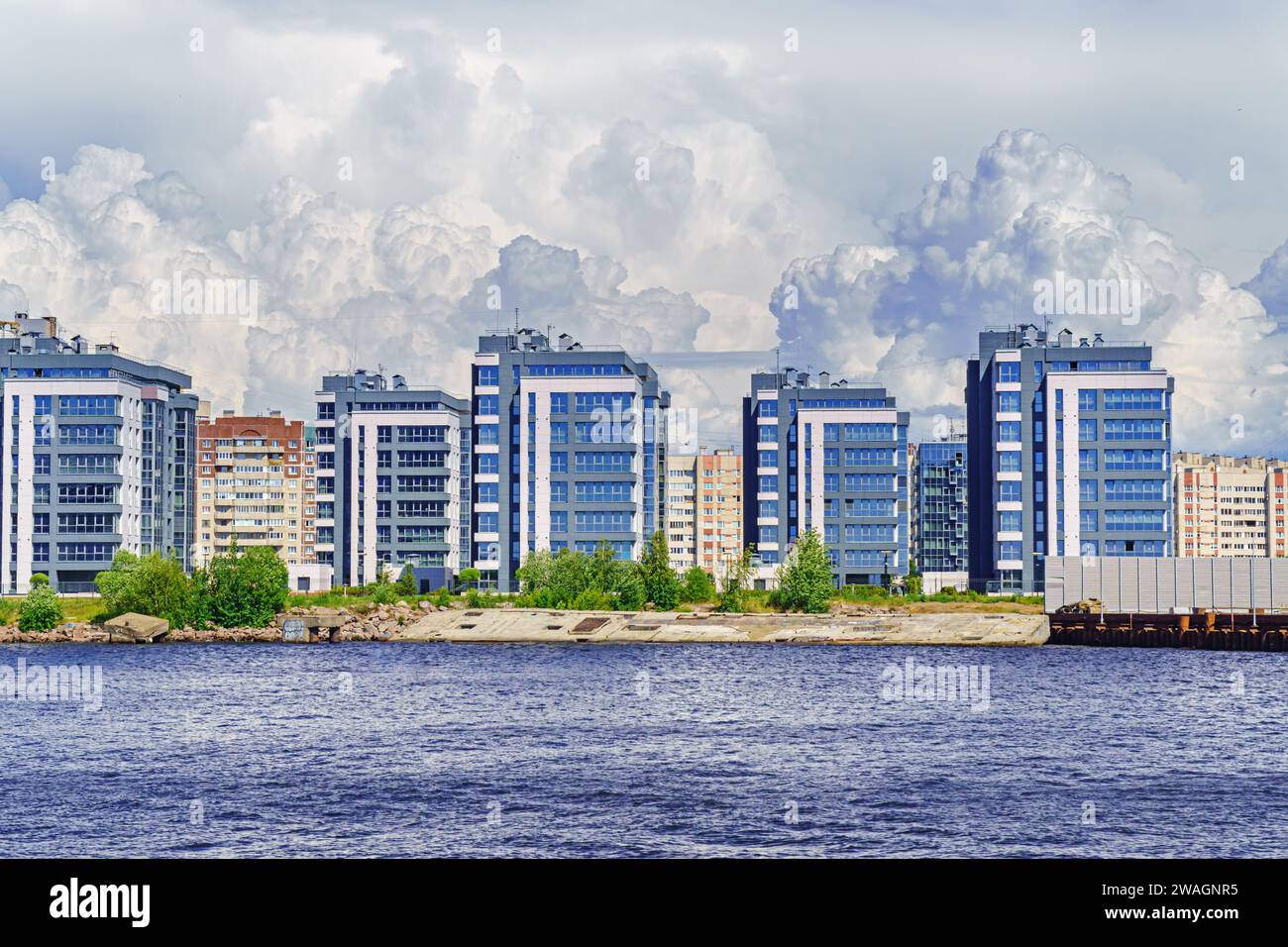 Modern architecture of residential high-rise buildings Primorsky ...