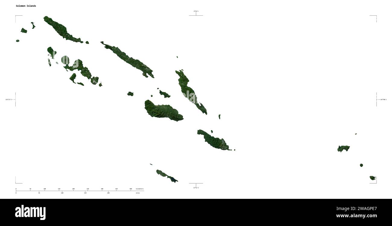 Map of the solomon islands hi-res stock photography and images - Alamy
