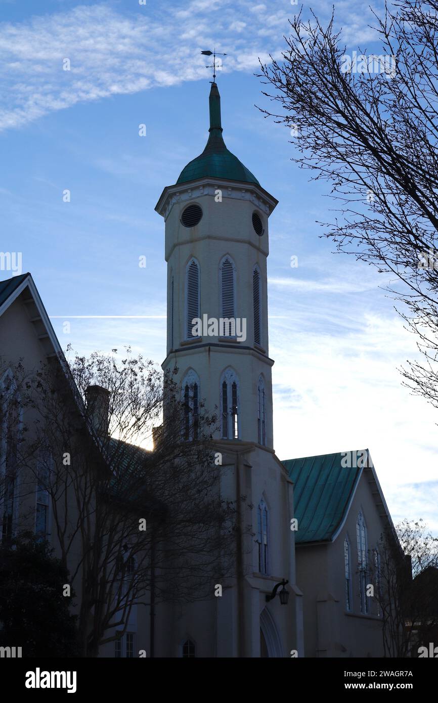 Dawn at St. George's Episcopal Church in Fredericksburg Virginia Stock ...