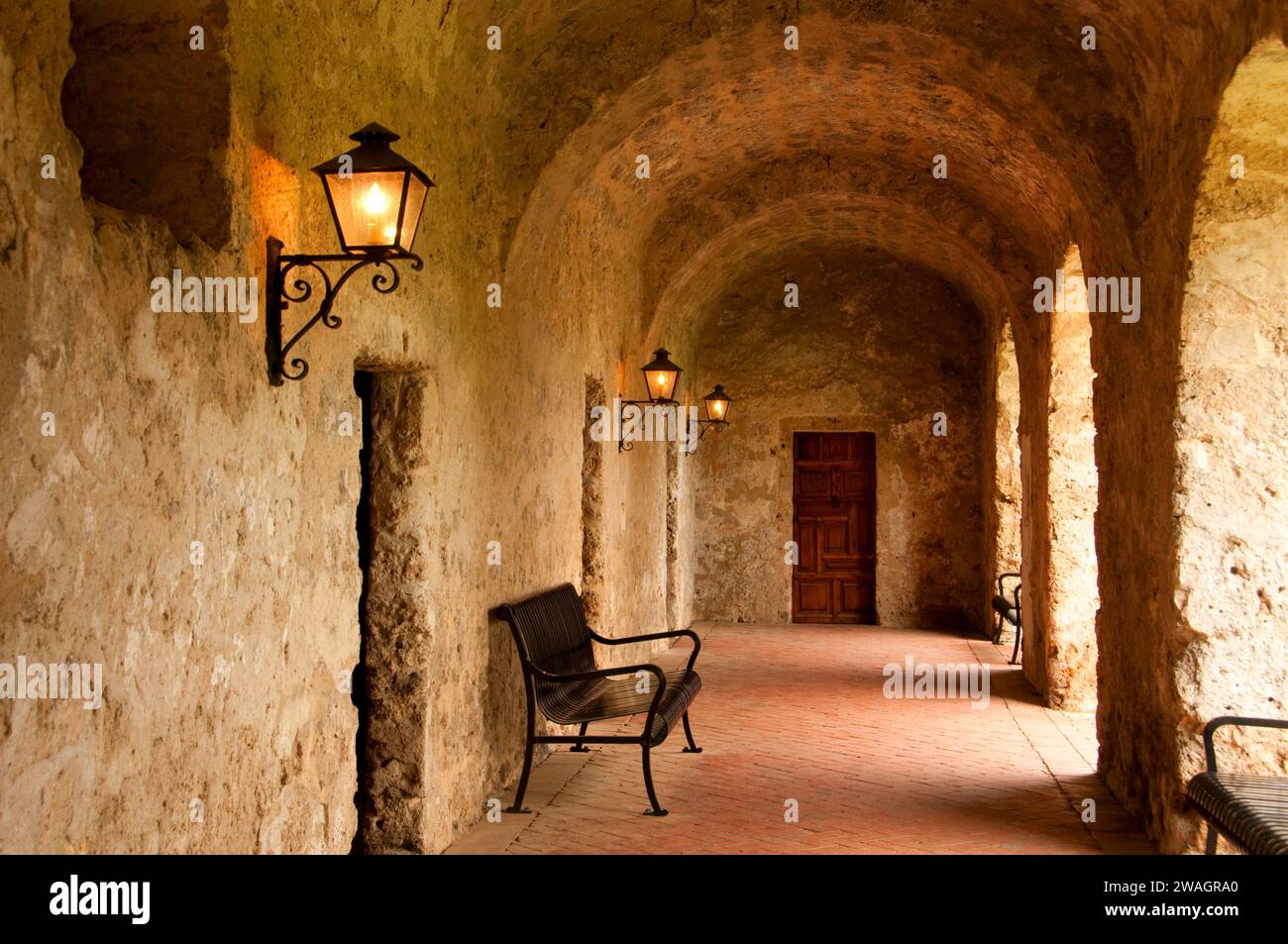 Mission Concepcion archway, San Antonio Missions National Historic Park ...