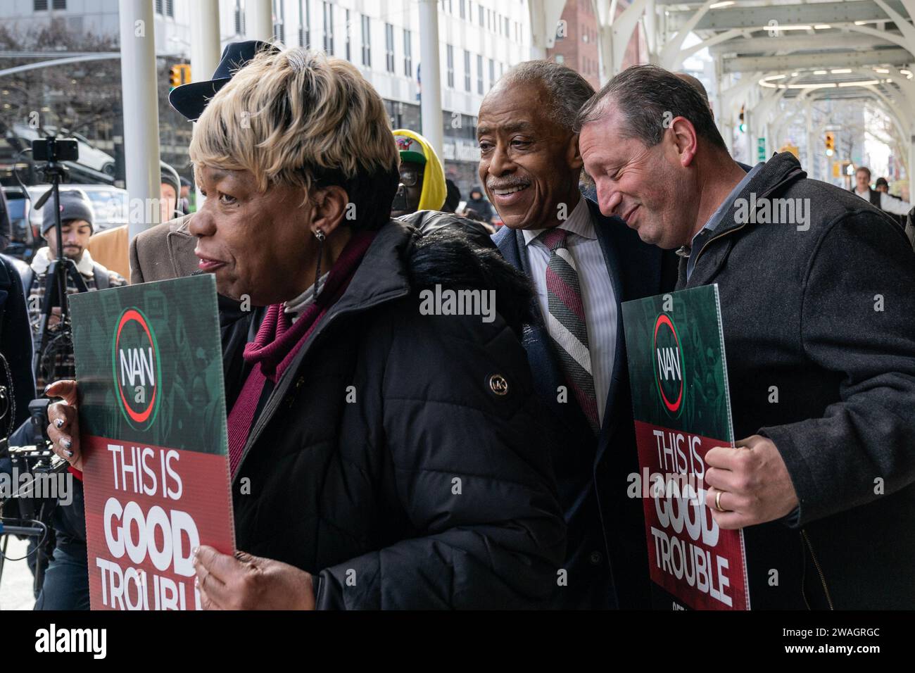 New York, USA. 04th Jan, 2024. Reverend Al Sharpton and City ...
