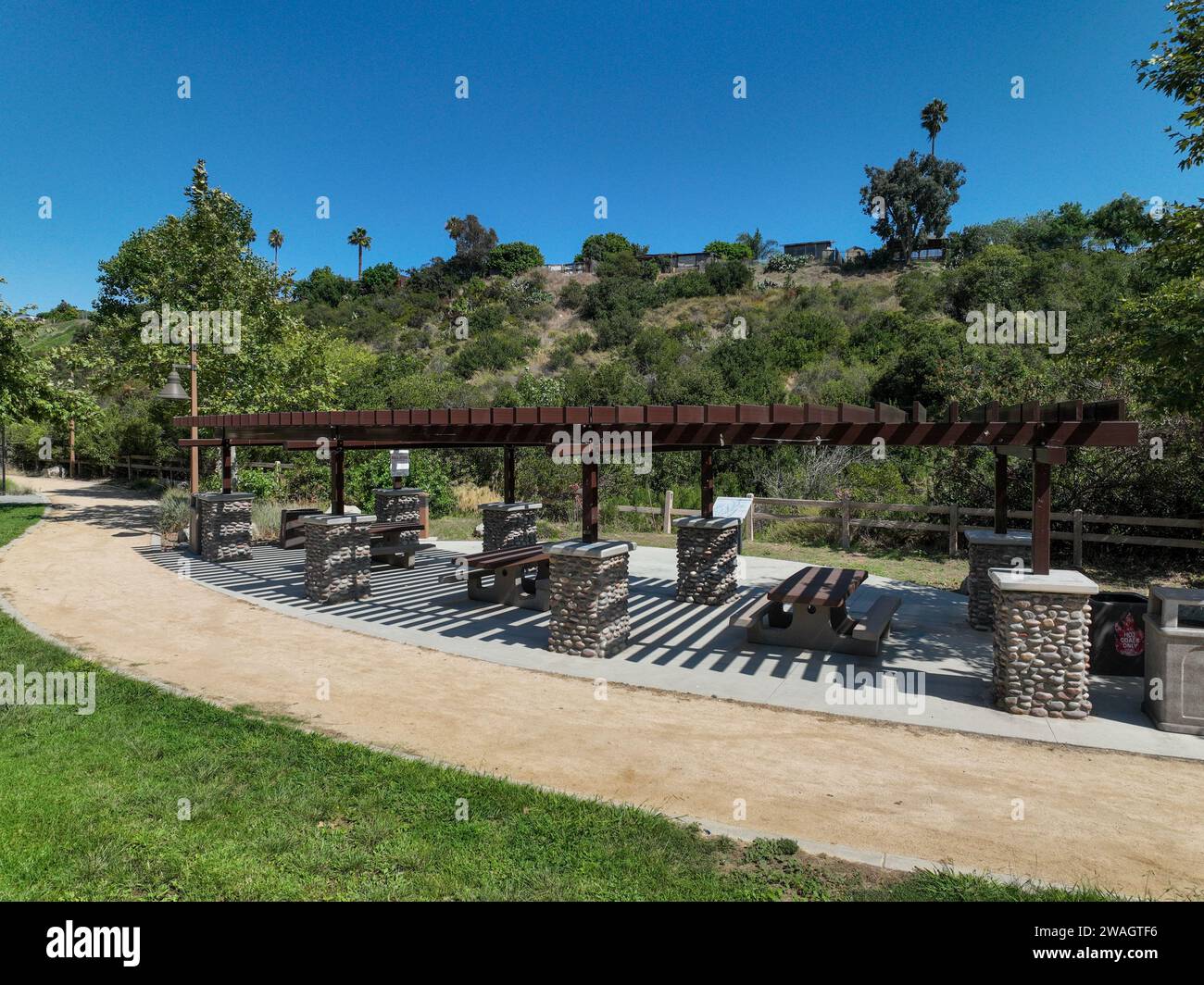 Recreational facilities with table and barbecue in residential ...