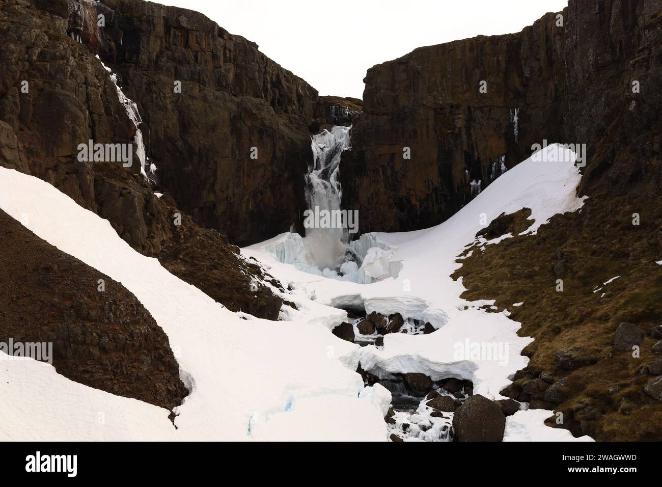 Fardagafoss is a waterfall located just outside of Egilsstaðir on the ...
