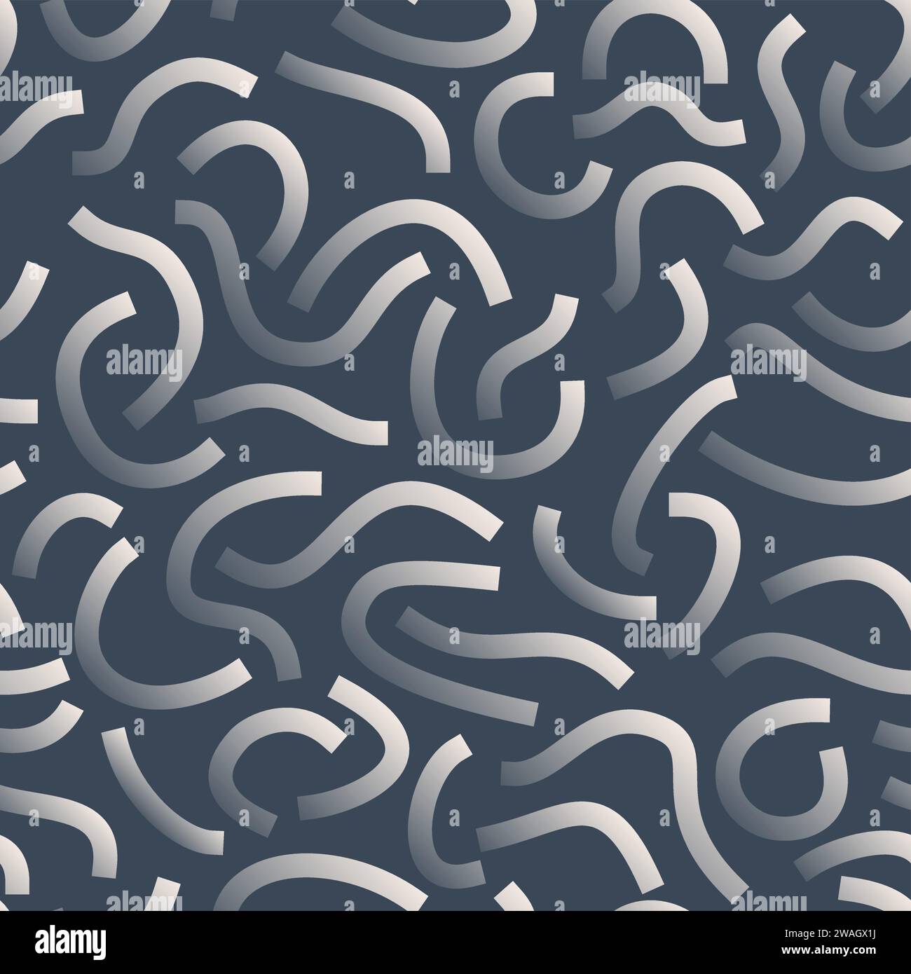 White gradient curved lines isolated on dark grey background ...