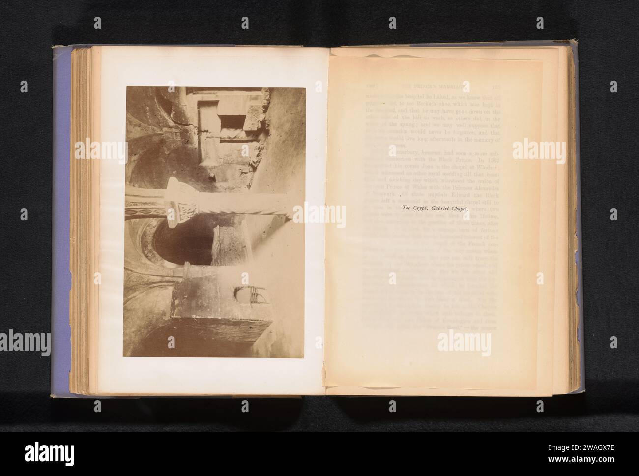 View of a chapel with a tomb in the crypt of the Cathedral of ...
