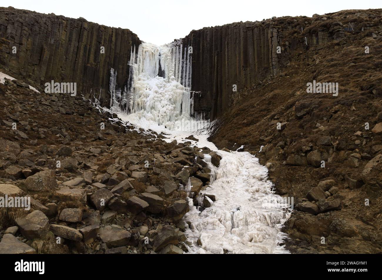 Studlafoss is a waterfall located in Upper Jokuldalur Stock Photo - Alamy