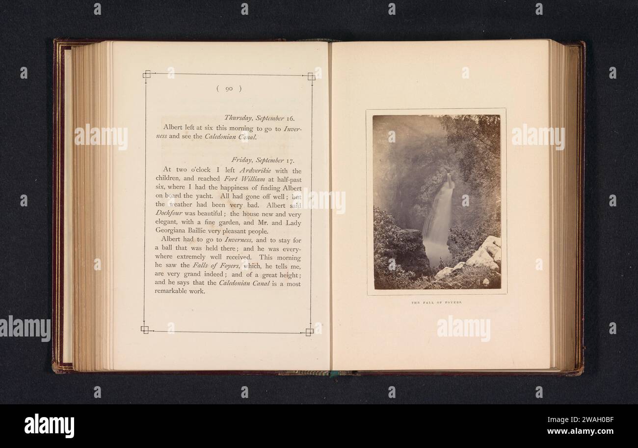 View of the Falls of Foyers, George Washington Wilson, c. 1858 - in or ...