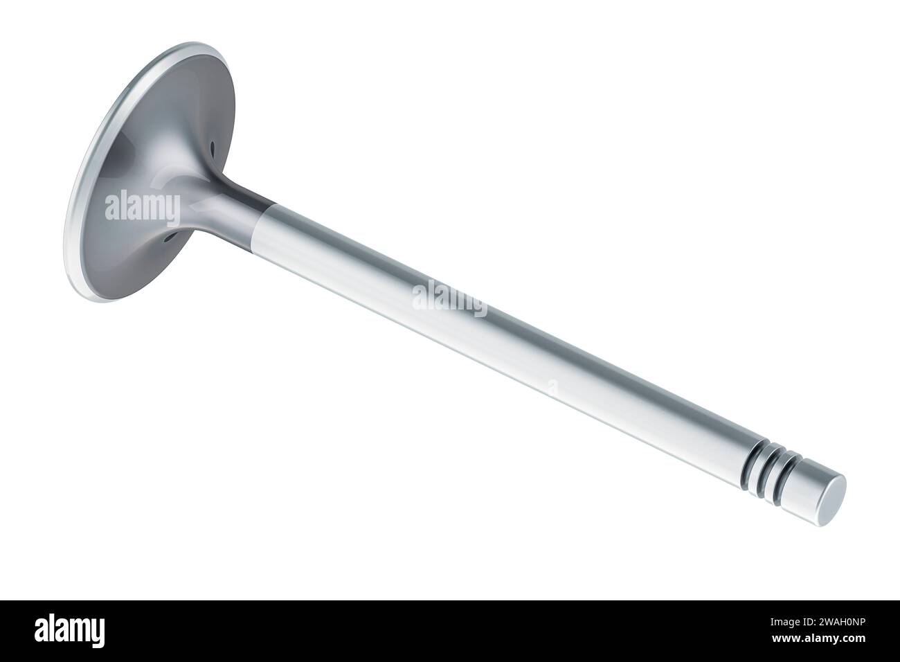 Engine intake valve, 3D rendering isolated on white background Stock ...