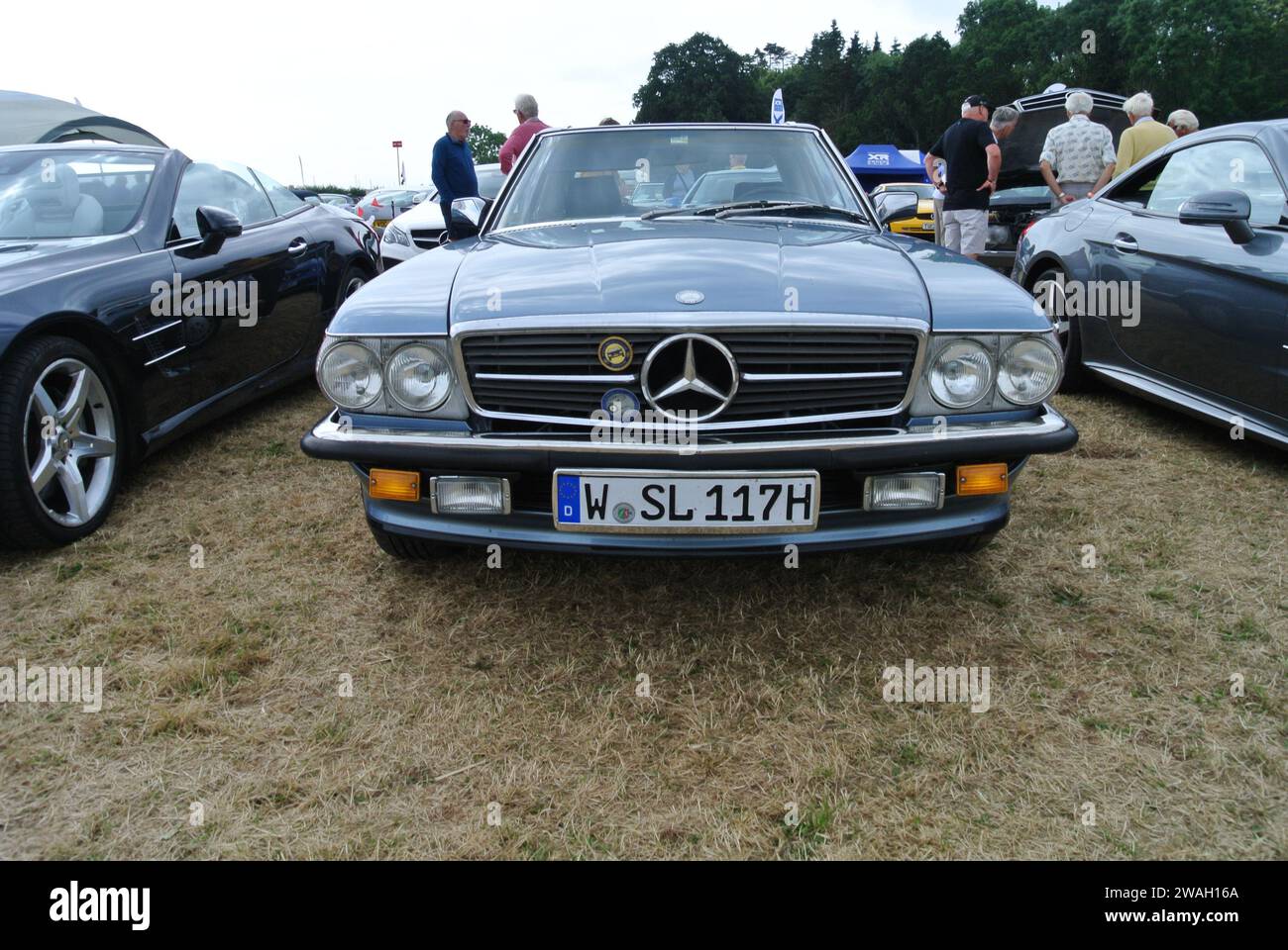 A Mercedes Benz 560 SL parked on display at the 48th Historic Vehicle ...