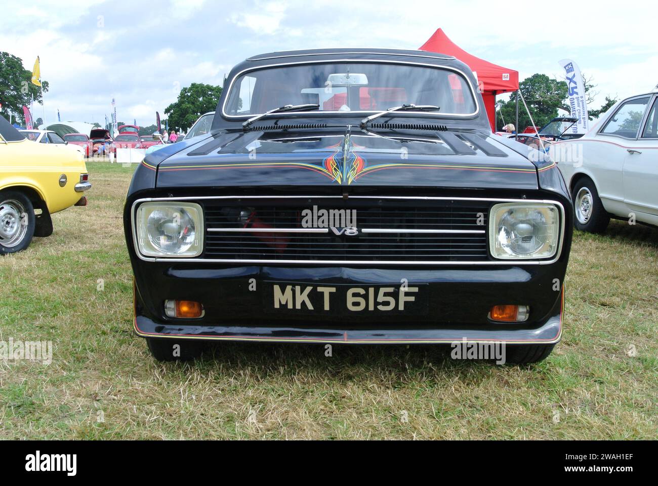 A 1968 Bedford HA van parked on display at the 48th Historic Vehicle ...