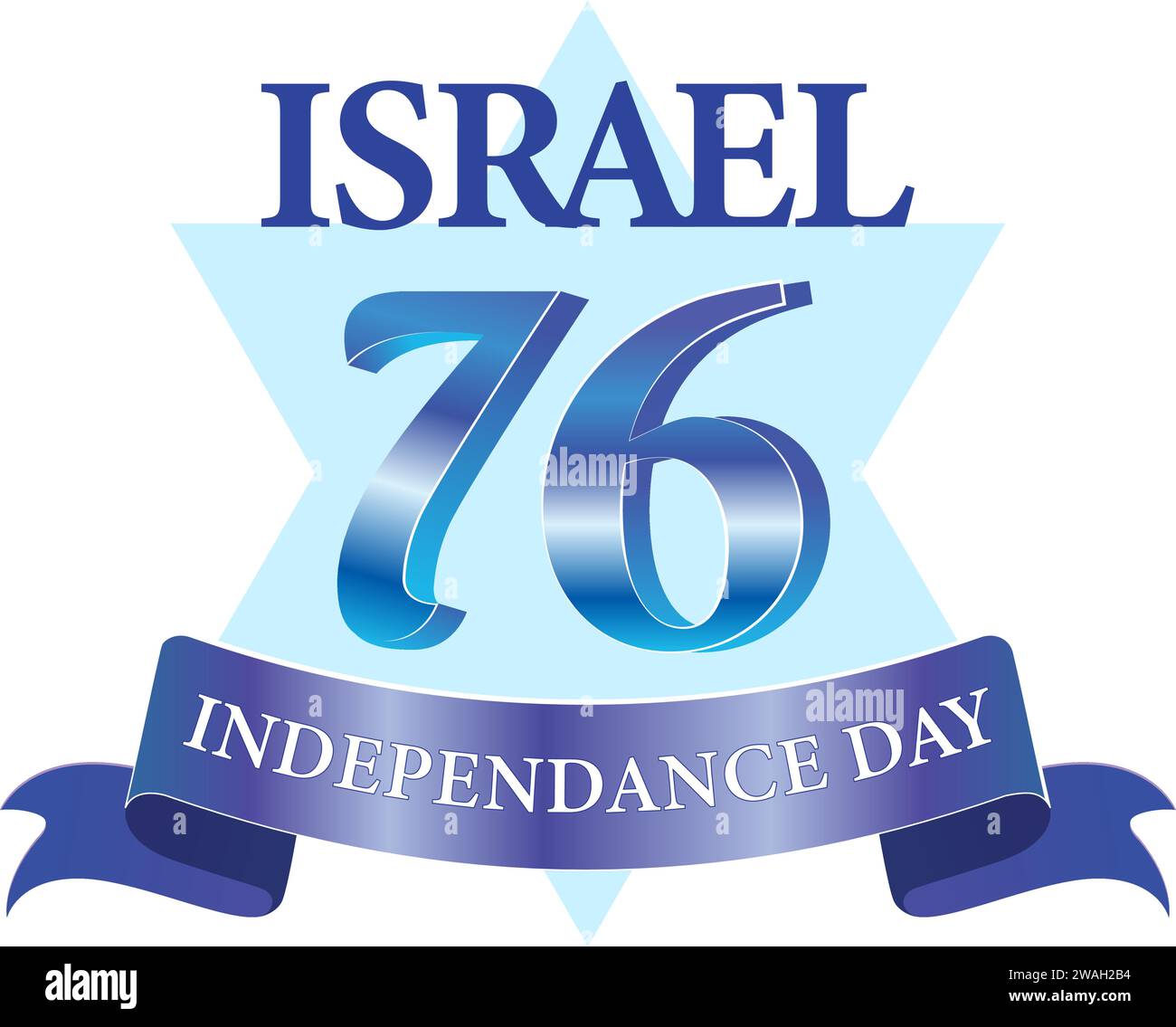 Shield flag israel ribbon Stock Vector Images - Alamy
