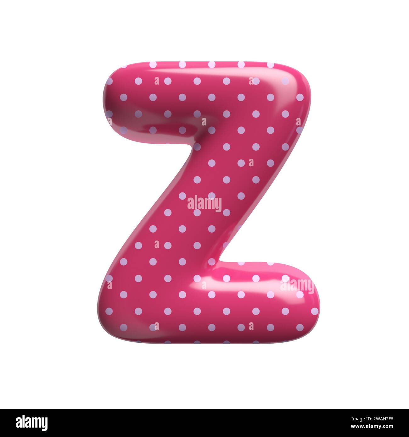 Polka dot letter Z - Upper-case 3d pink retro font - suitable for ... Polka dot letter Z - Upper-case 3d pink retro font - suitable for ...