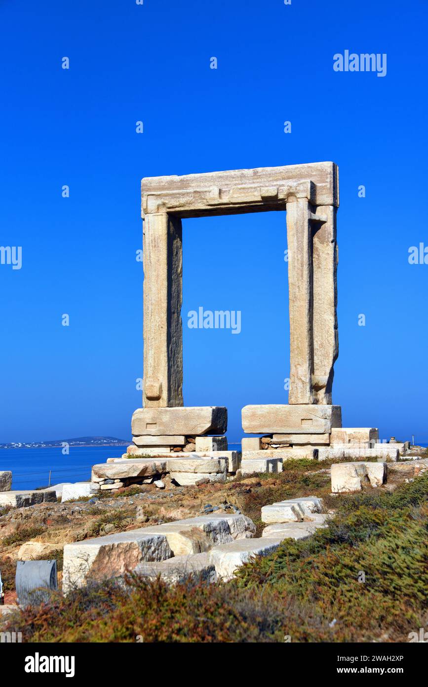 Portara of Naxos, Temple Gate of Naxos, Ruins of the Temple of Apollo ...
