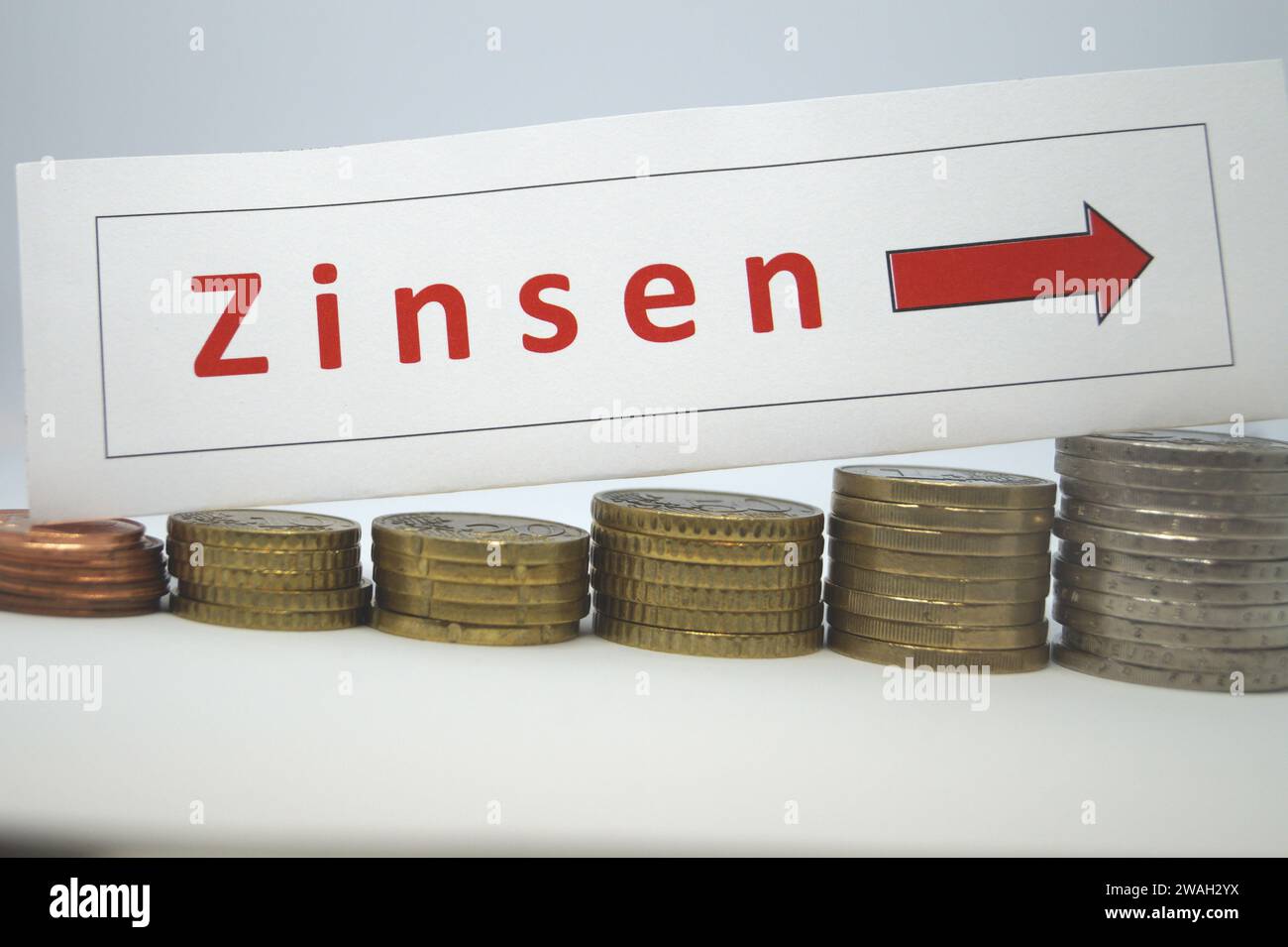 rising interest rates, symbol image Stock Photo - Alamy