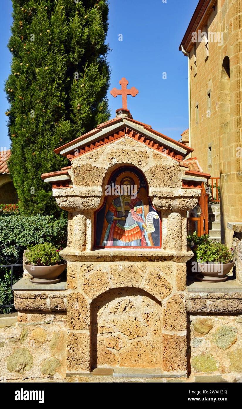Monastery of Saint Stefanos, in Meteora monastery, Greece, Thessaly ...