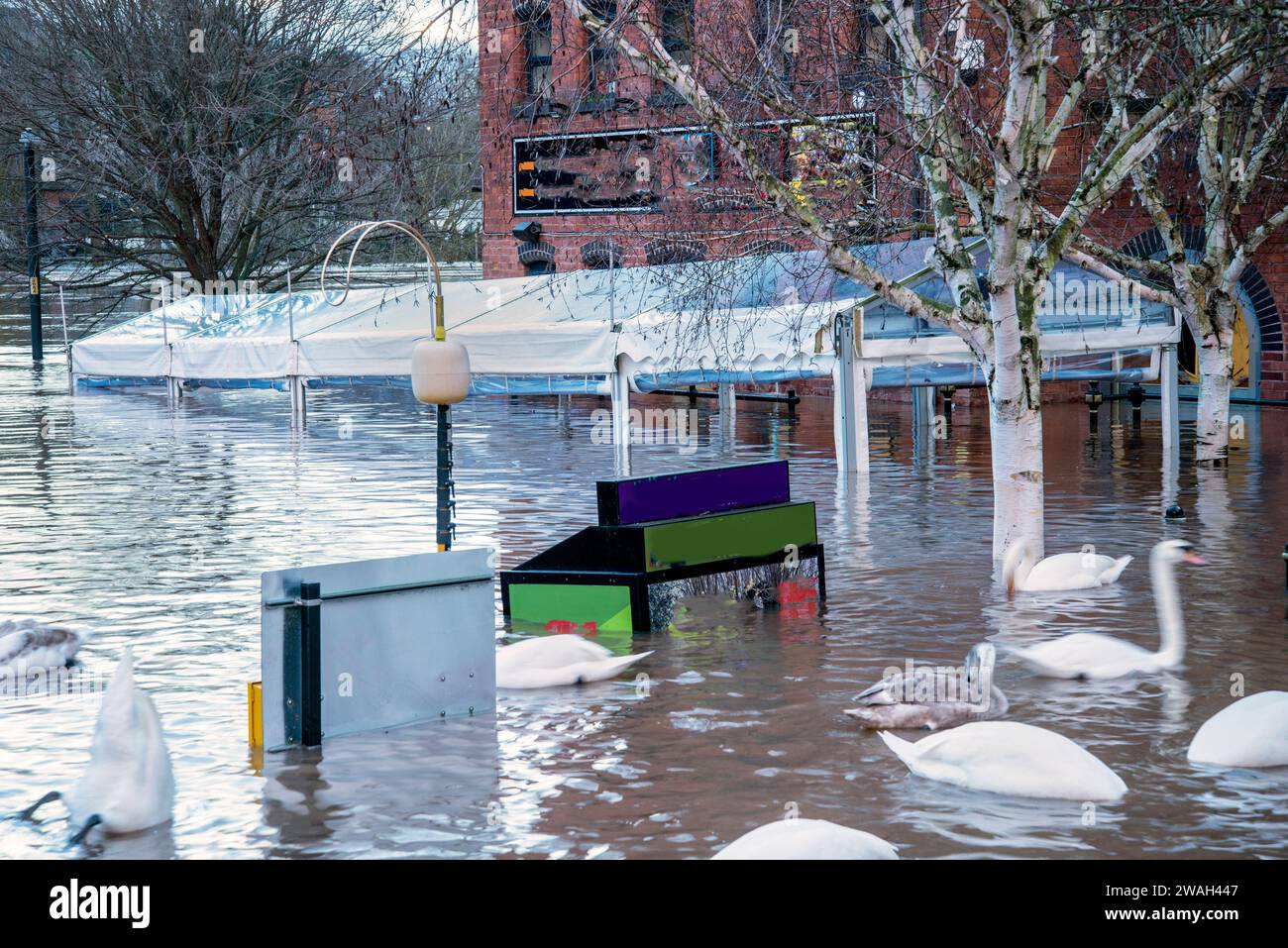 Severe January flooding from Winter storms,high river water levels and ...