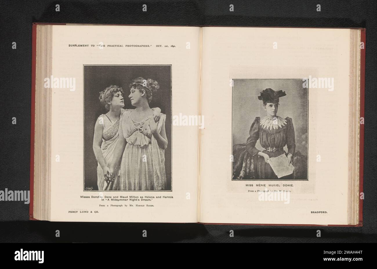 Portret van Dorothy Dene en Maud Milton als Helena en Hermia in A ...