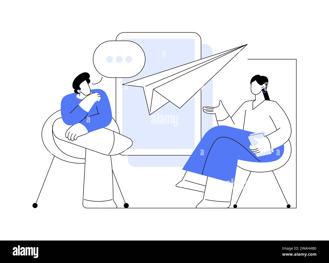 Metaphoric cards isolated cartoon vector illustrations Stock Vector ...