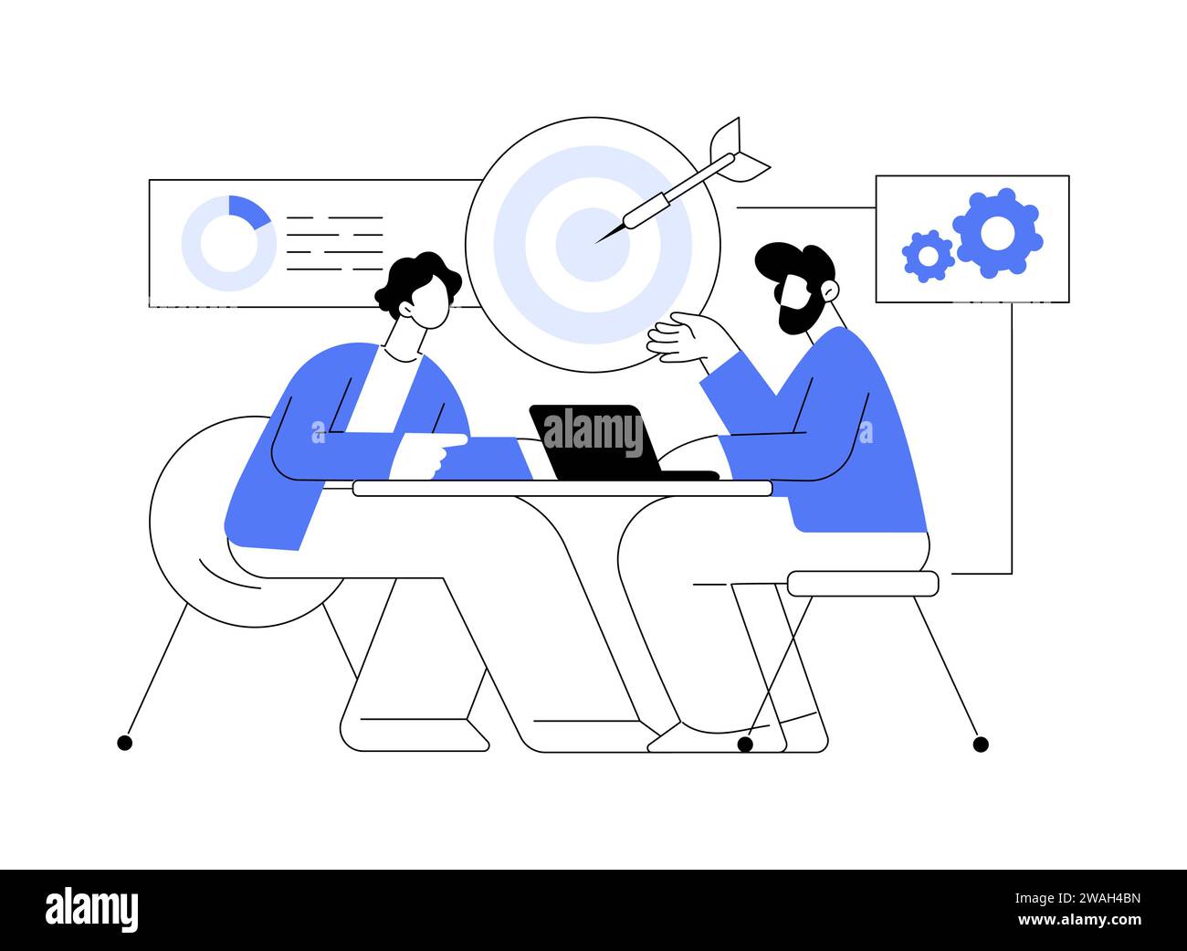 Executive coach isolated cartoon vector illustrations Stock Vector ...