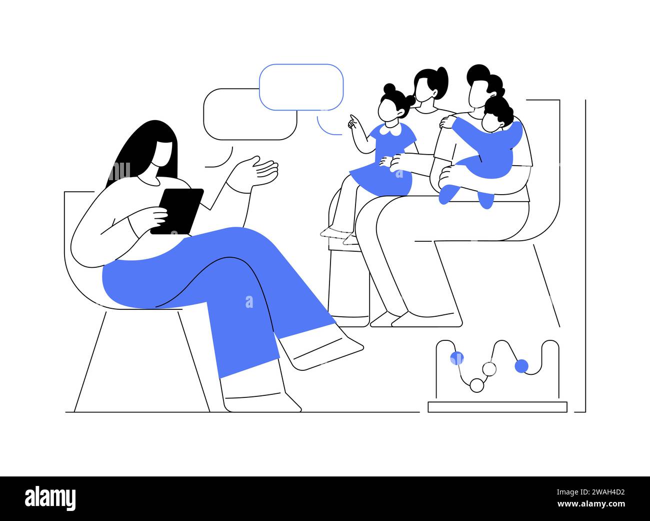 Parenting coach isolated cartoon vector illustrations Stock Vector ...