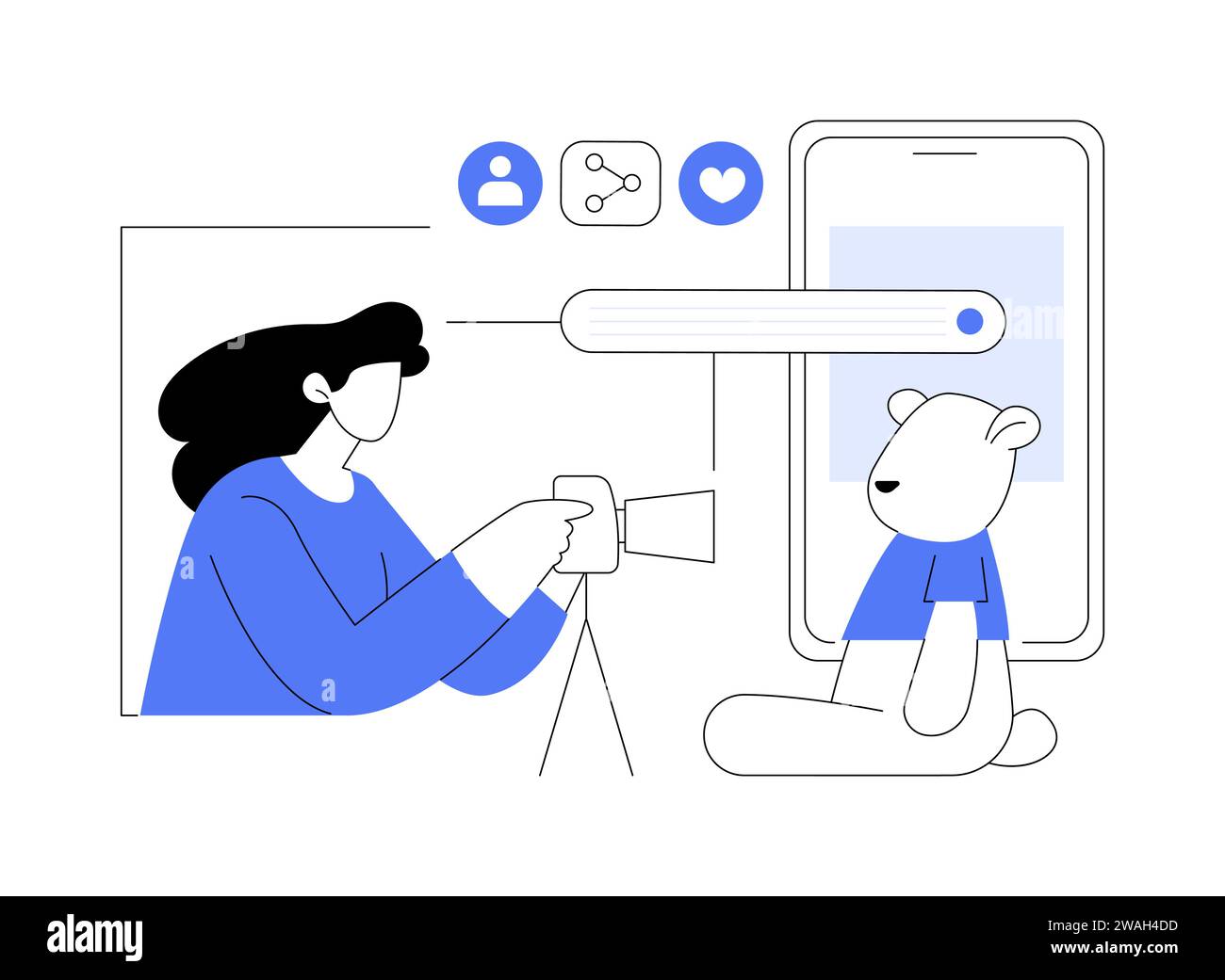 Promote handcrafts isolated cartoon vector illustrations Stock Vector ...