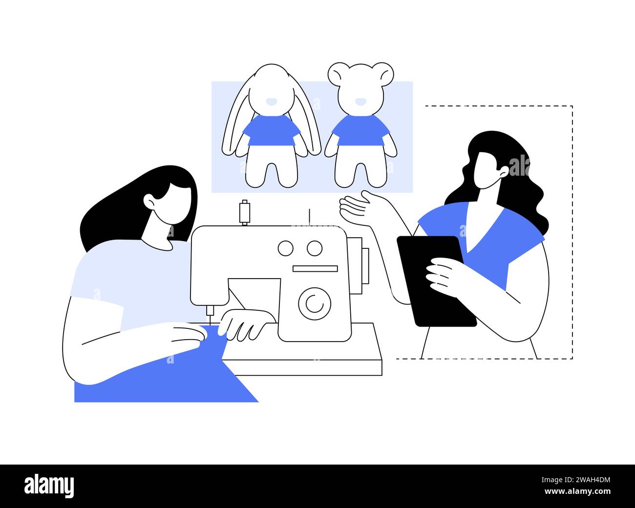 Creating unique toy design isolated cartoon vector illustrations Stock ...