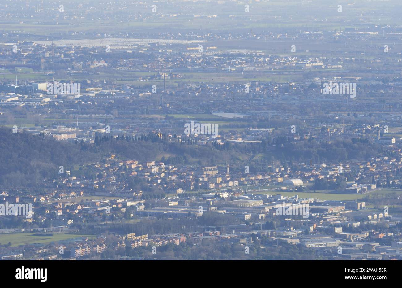 Bergamo, Italy. 05th Jan, 2024. The Po Valley is the most polluted ...