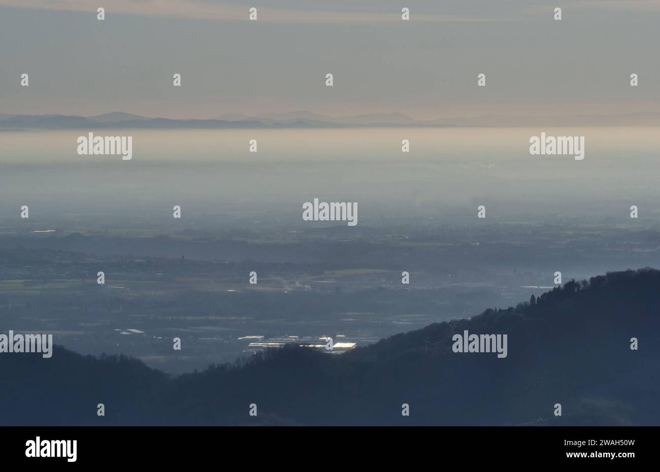 Bergamo, Italy. 05th Jan, 2024. The Po Valley is the most polluted ...