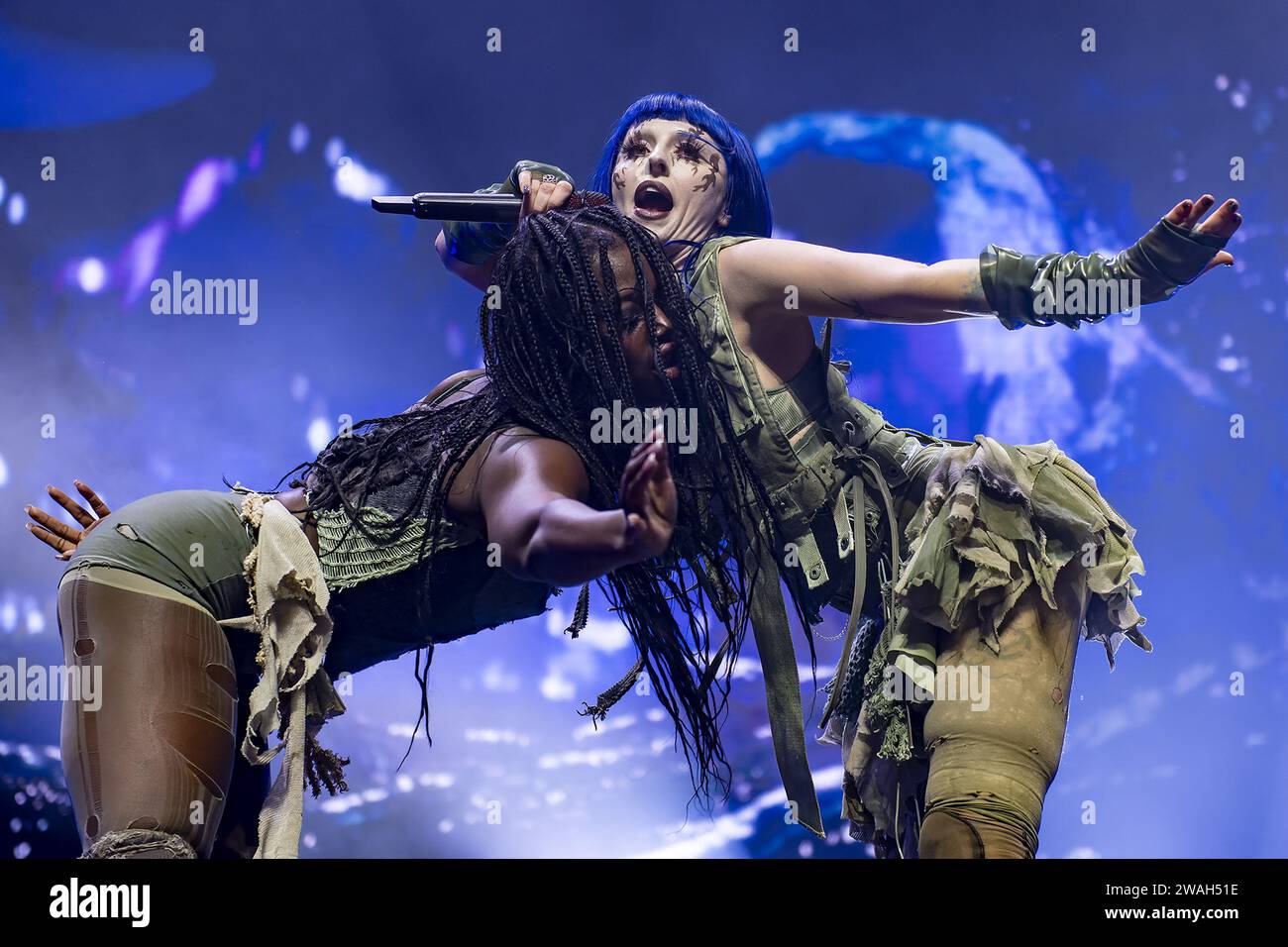 LONDON, ENGLAND: Ashnikko performs during the Weedkiller tour at ...