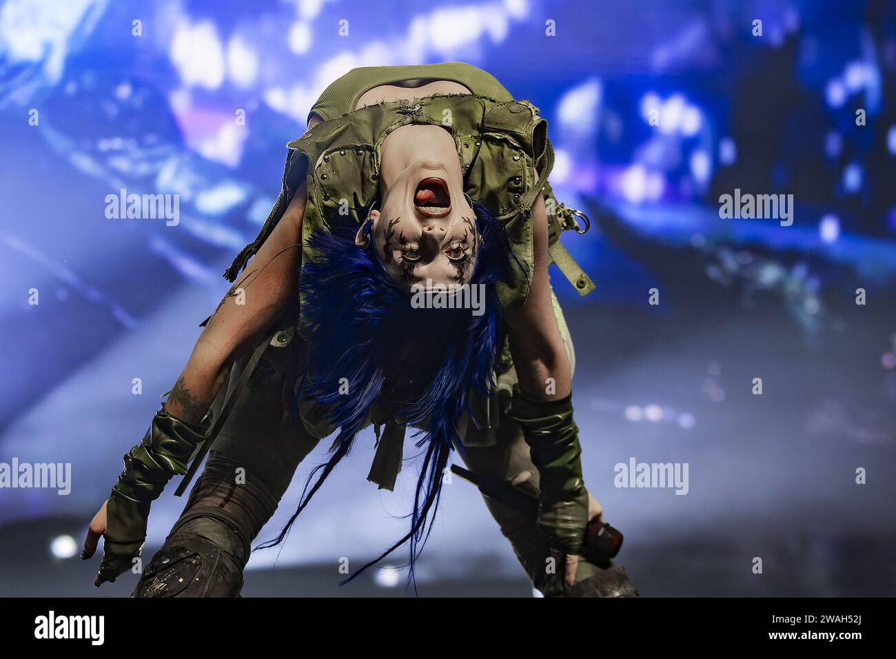 LONDON, ENGLAND: Ashnikko performs during the Weedkiller tour at ...