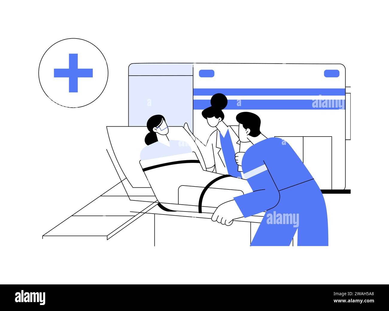 Paramedic service abstract concept vector illustration Stock Vector ...