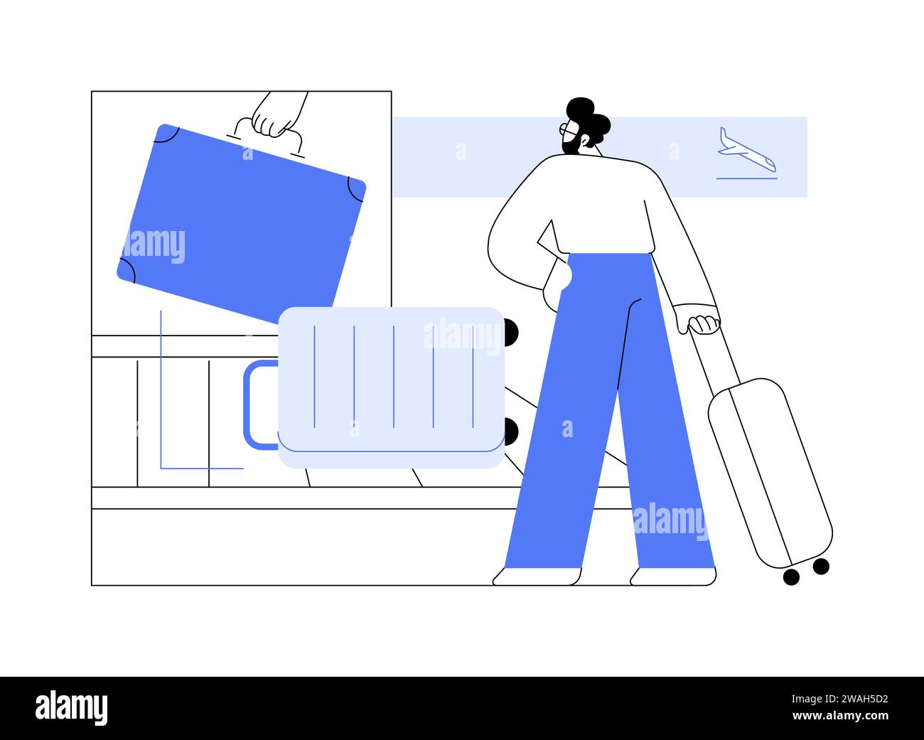 Baggage handling system Stock Vector Images - Alamy