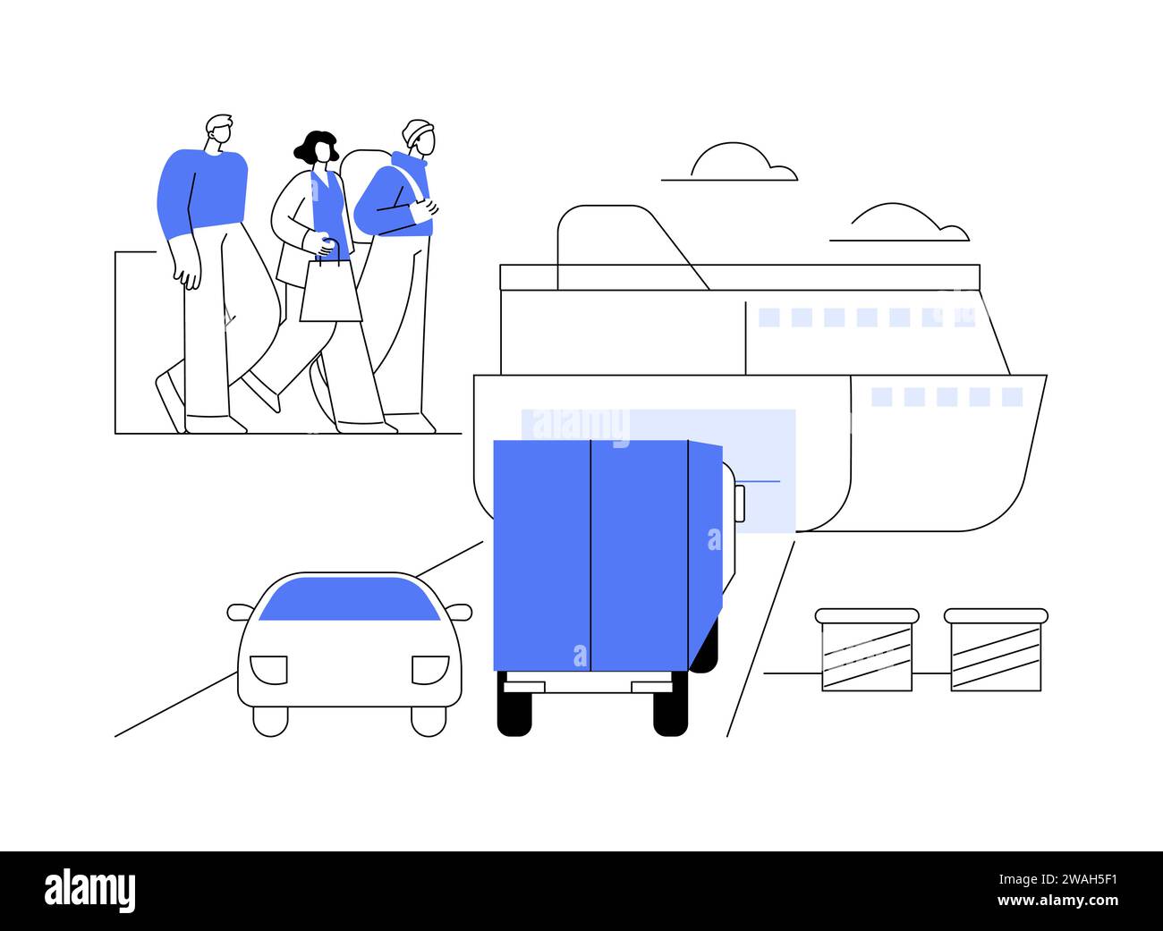 Car boat ferry Cut Out Stock Images & Pictures - Alamy