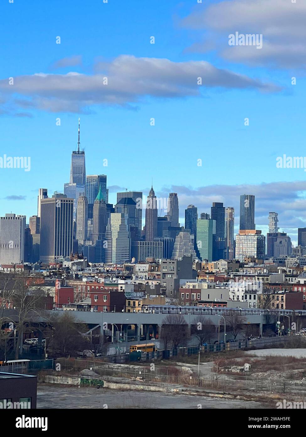 View of the Downtown Manhattan skyline from the elevated Smith 9th ...