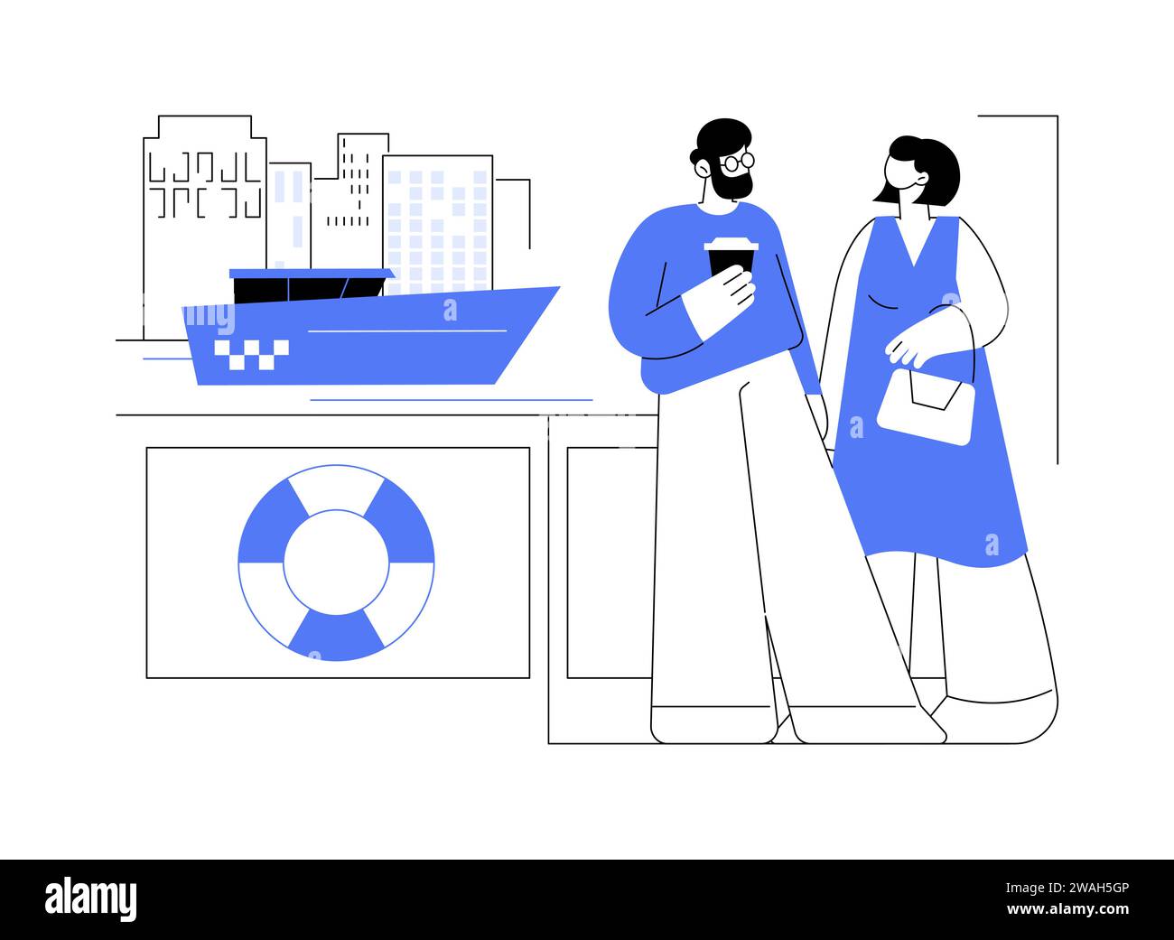 Urban waterways abstract concept vector illustration Stock Vector Image ...