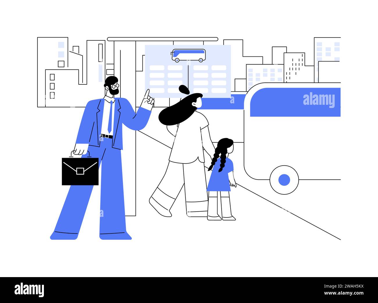 Check timetable abstract concept vector illustration Stock Vector Image ...