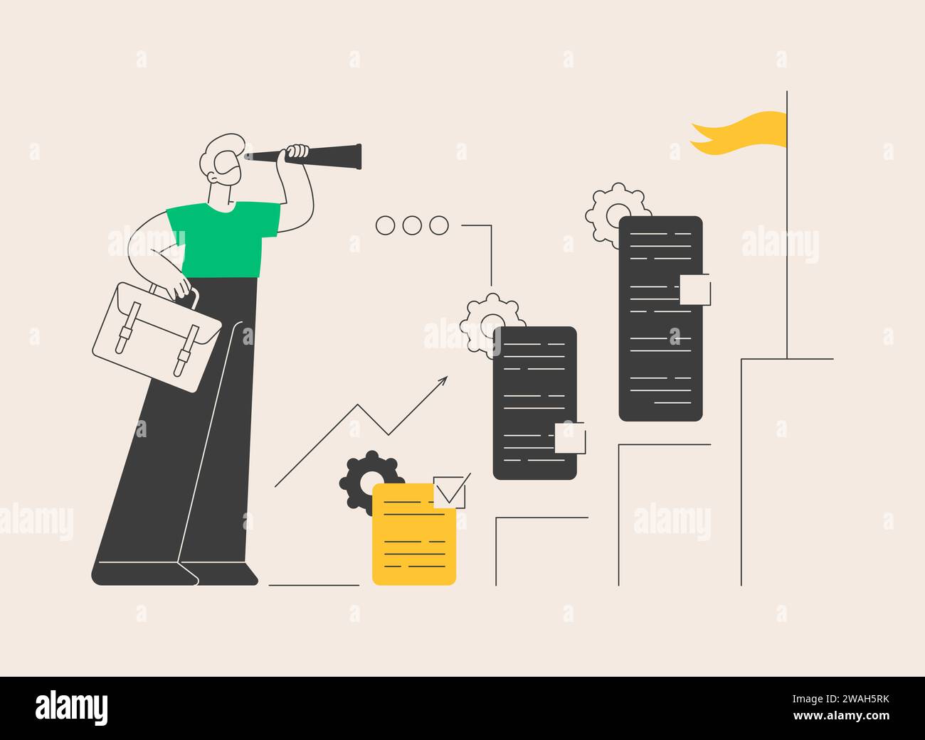 Business mission abstract concept vector illustration Stock Vector ...