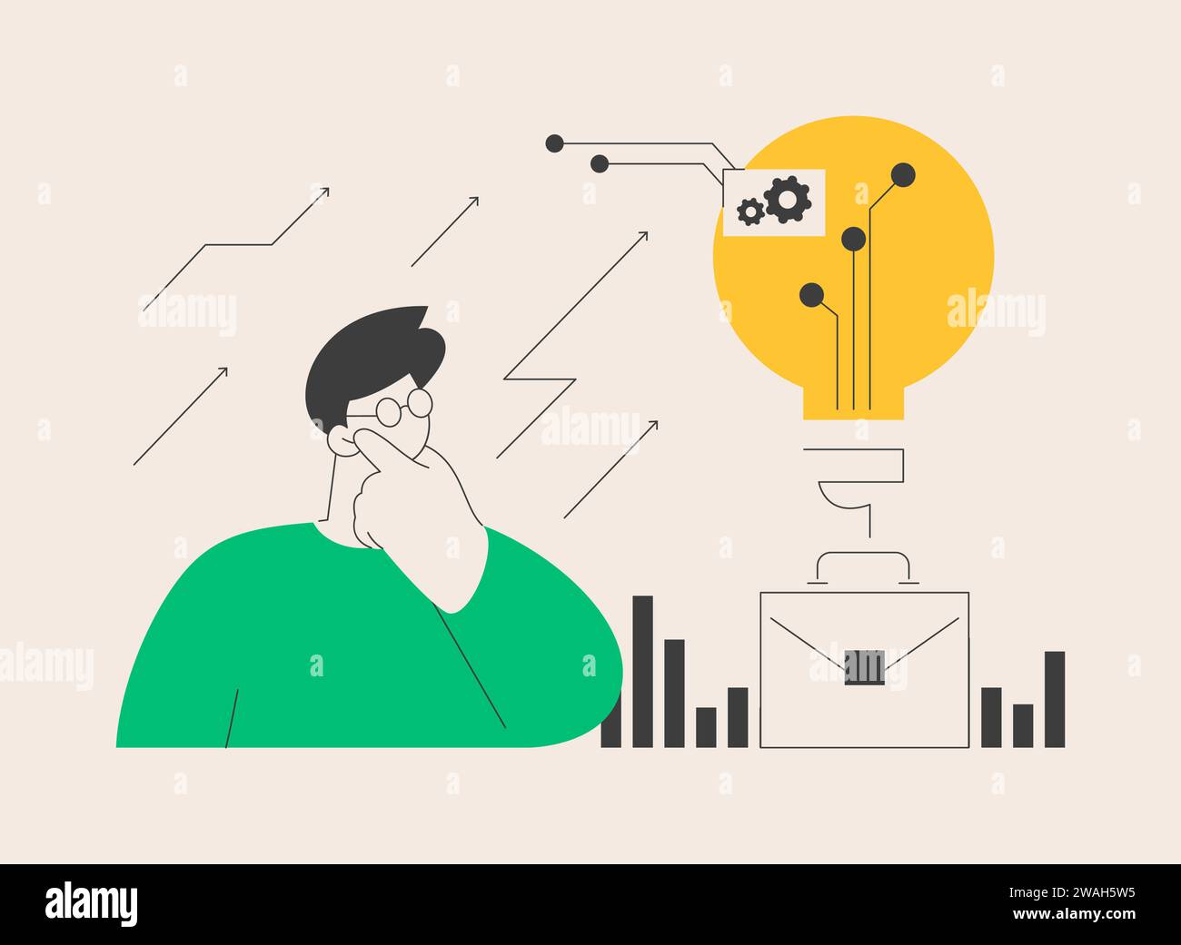 Business strategy abstract concept vector illustration Stock Vector ...