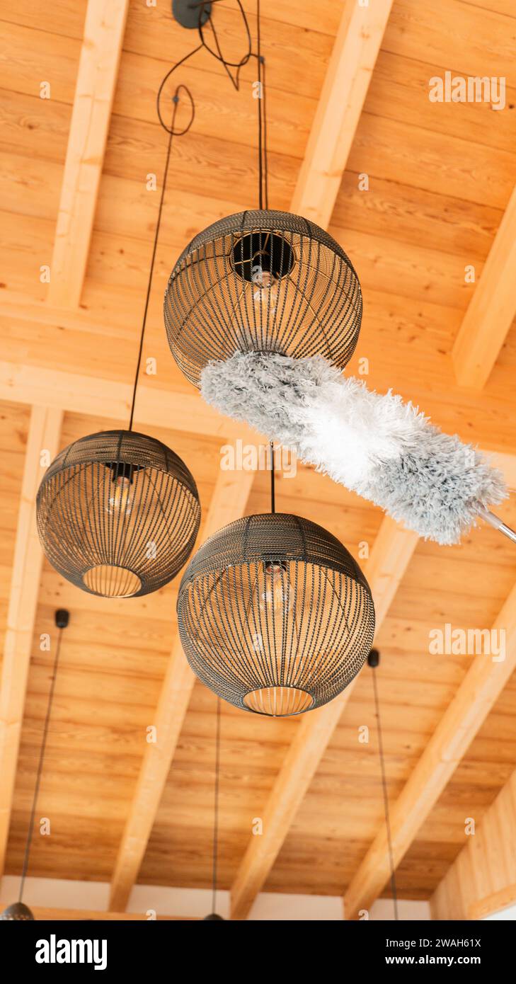 Pipidastr wipes dust from hi-res stock photography and images - Alamy