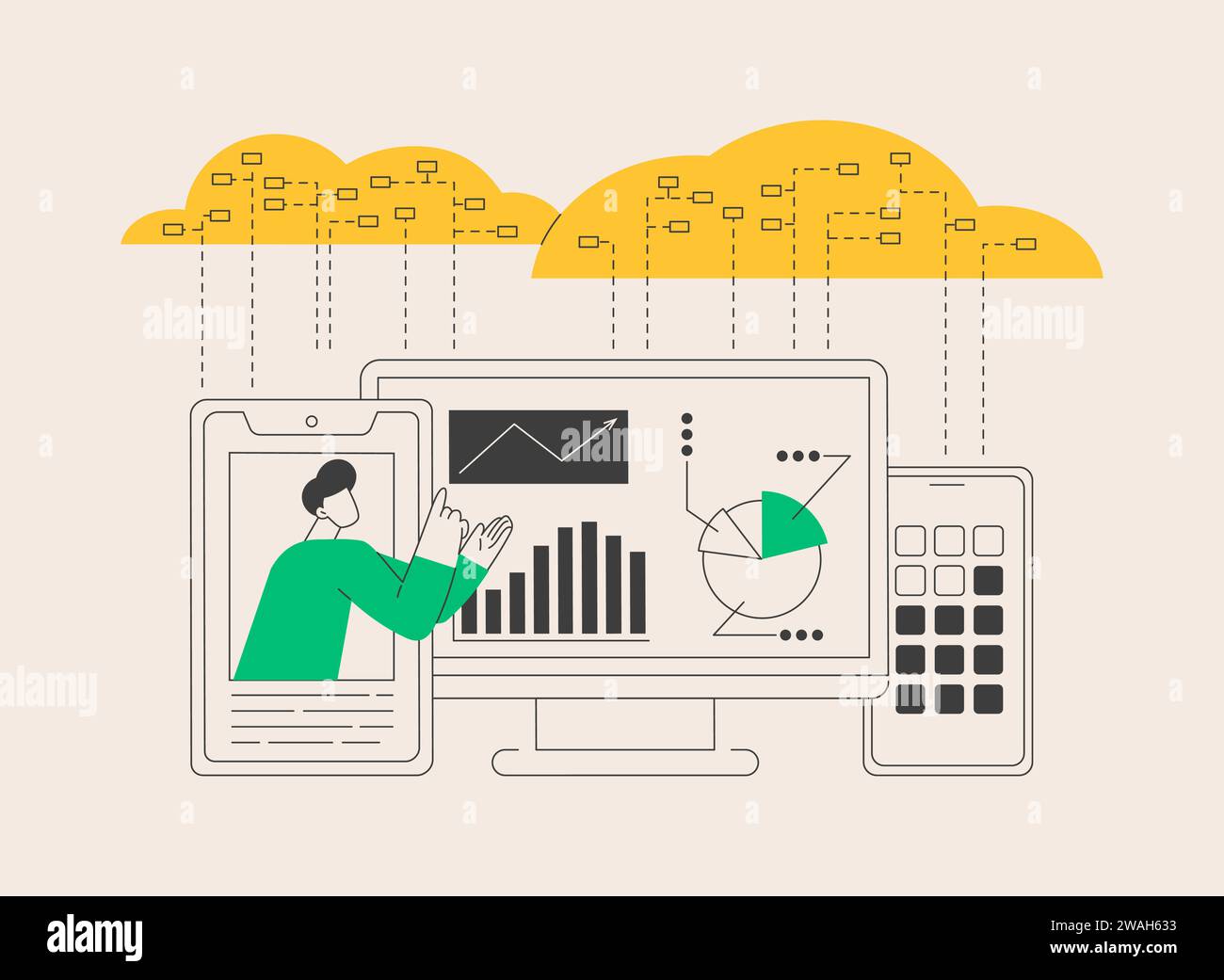 Virtualization Technology Abstract Concept Vector Illustration Stock Vector Image And Art Alamy