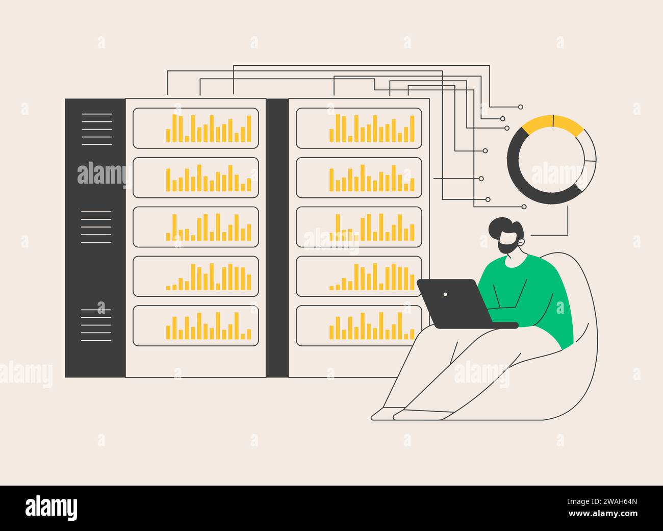 Big data analytics abstract concept vector illustration Stock Vector ...