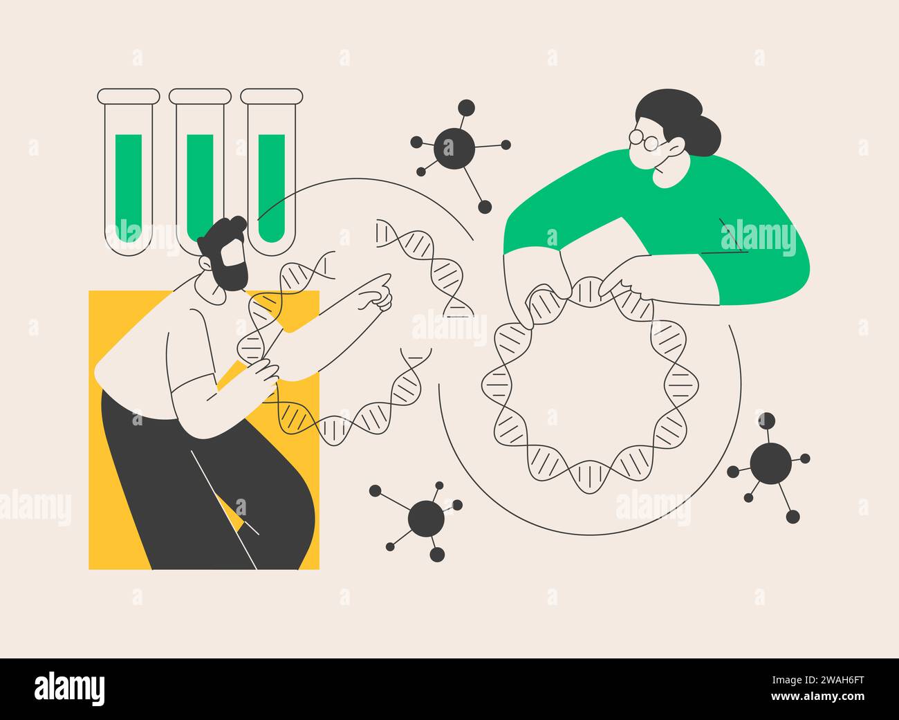 Gene therapy abstract concept vector illustration Stock Vector Image ...