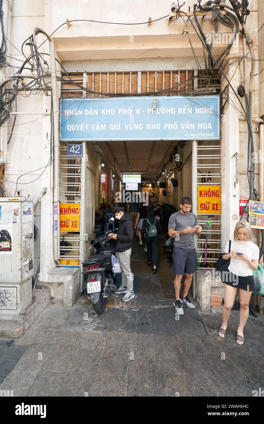 HO CHI MINH CITY, VIETNAM - MARCH 26, 2023: entrance to The Cafe ...