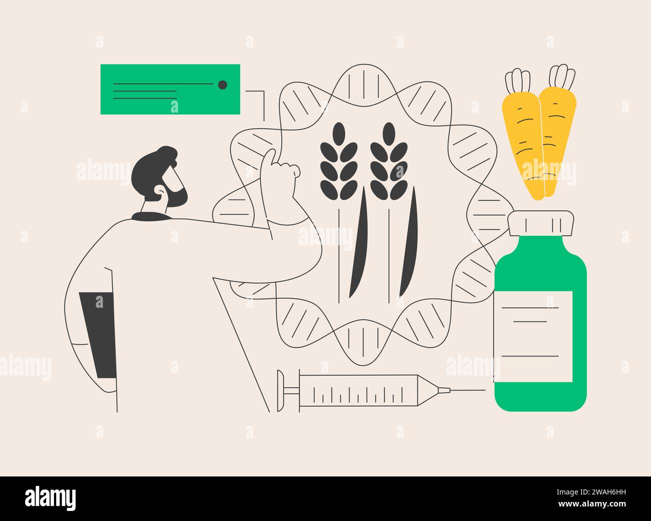 Genetically modified foods abstract concept vector illustration Stock Vector Image & Art - Alamy