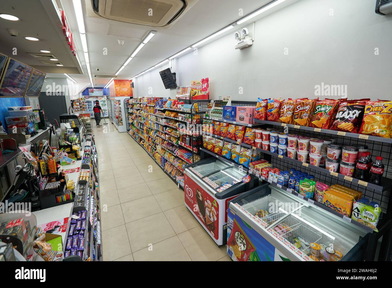 HO CHI MINH CITY, VIETNAM - MARCH 26, 2023: interior shot of Circle K ...